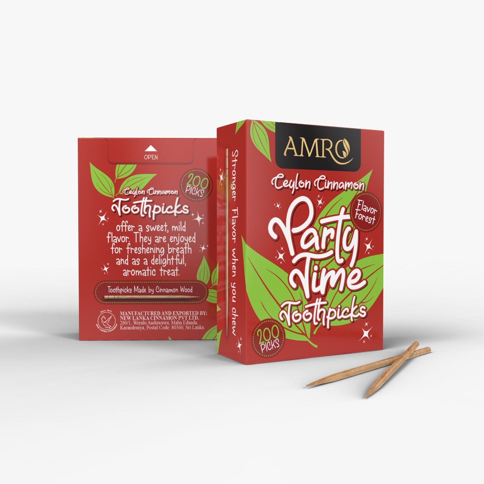 Ceylon Cinnamon Toothpicks, Party-time Toothpicks, 200 Counts, Cinnamon ...