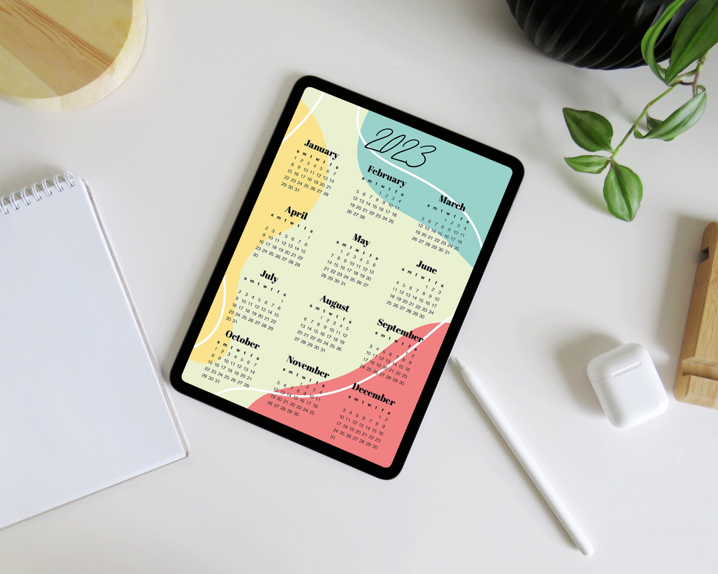 2023 Printable Wall Calendar, Office Calendar for Your Desk, Digital ...