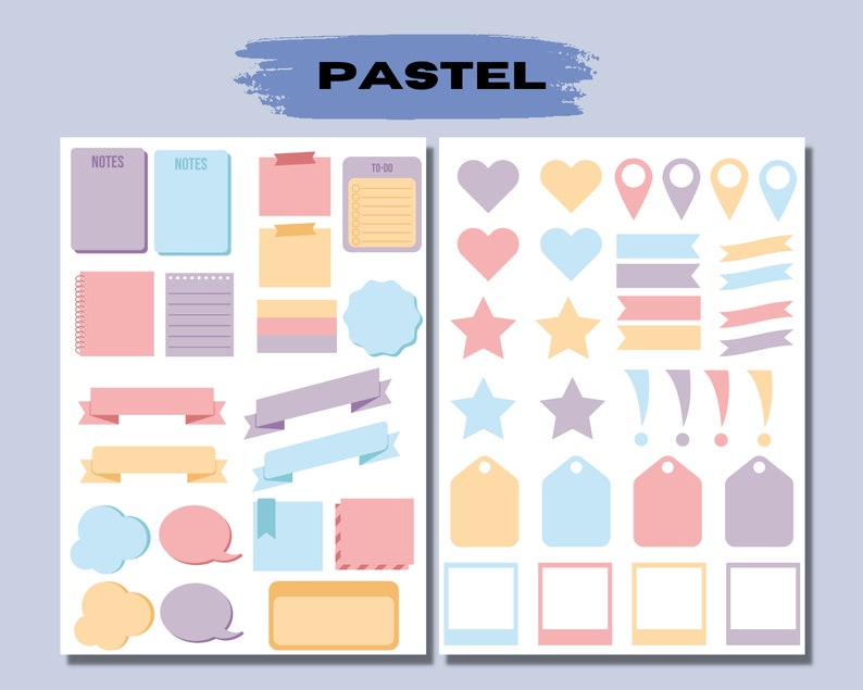 250+ Digital Stickers for Your Notes, Digital Stickers Bundle ...