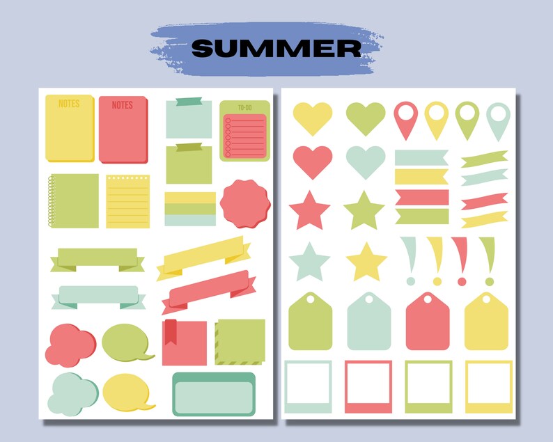 250+ Digital Stickers for Your Notes, Digital Stickers Bundle ...