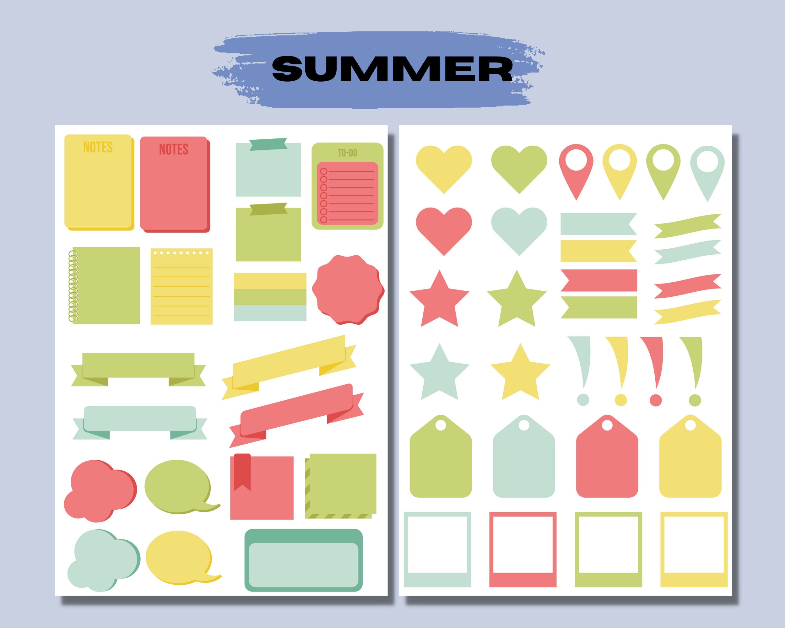 250+ Digital Stickers for Your Notes, Digital Stickers Bundle ...