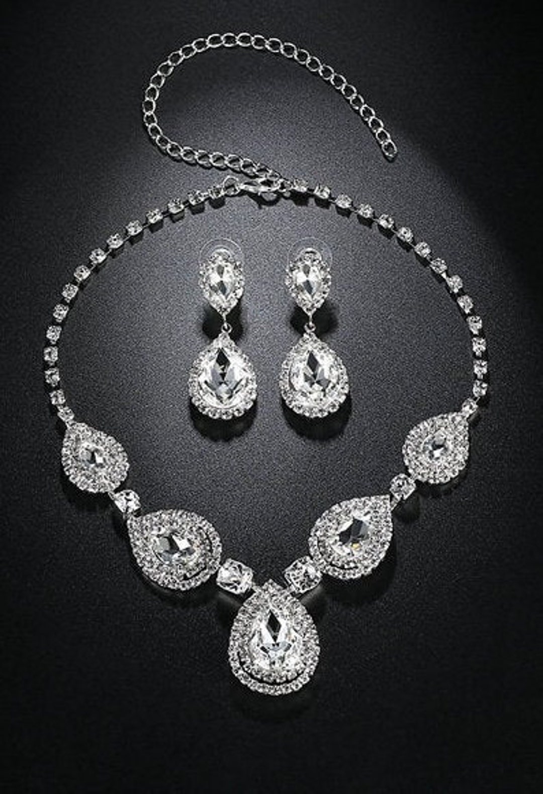 Silver Bridal Jewelry Set Wedding Jewelry Set for Bride - Etsy