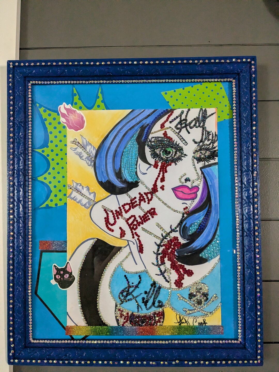 Rhinestone Pop Art - Etsy