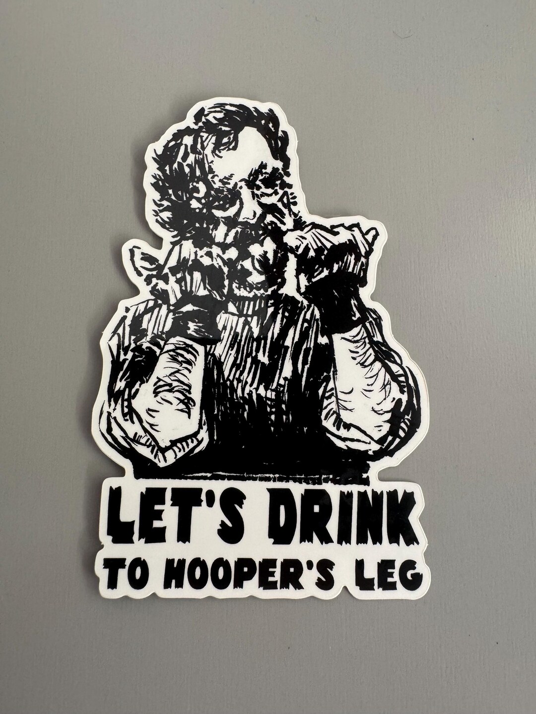 Hooper!… Jaws!! Movie Decal/sticker High Quality Over 4in Tall, Made in ...