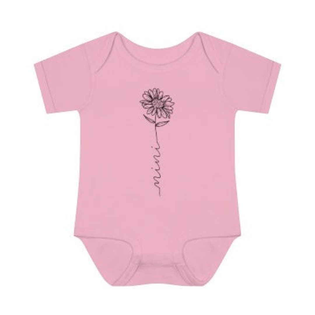 Mini Flower Stem Baby Onesie , Wild Flower - Etsy