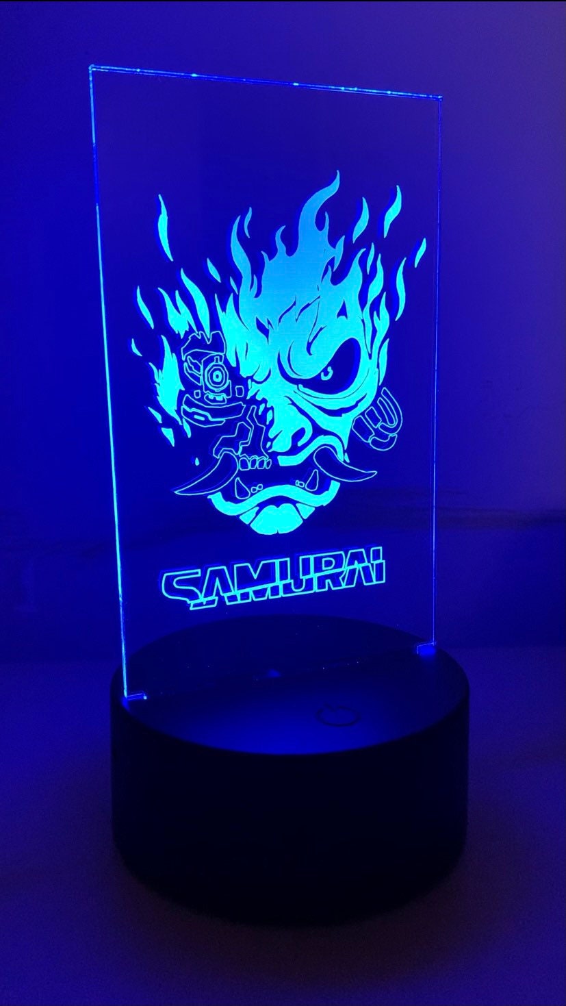 Cyberpunk 2077 Samurai LED Edge Lit Light - Etsy