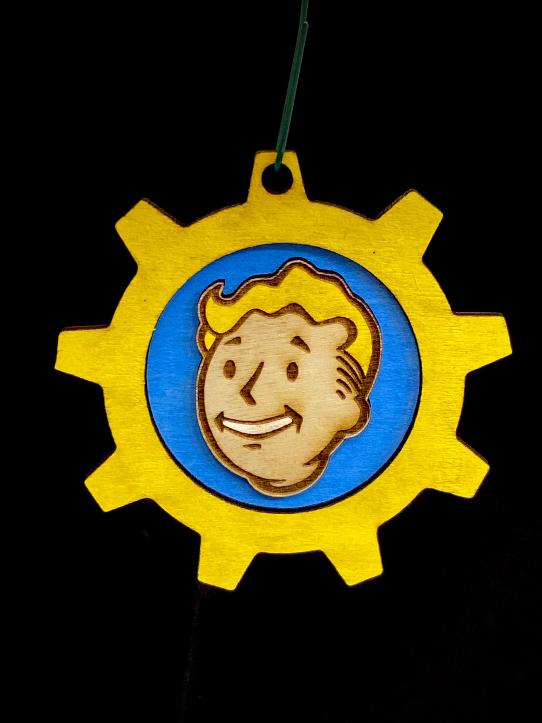 Fallout Vault Boy Wooden Christmas Ornament - Etsy