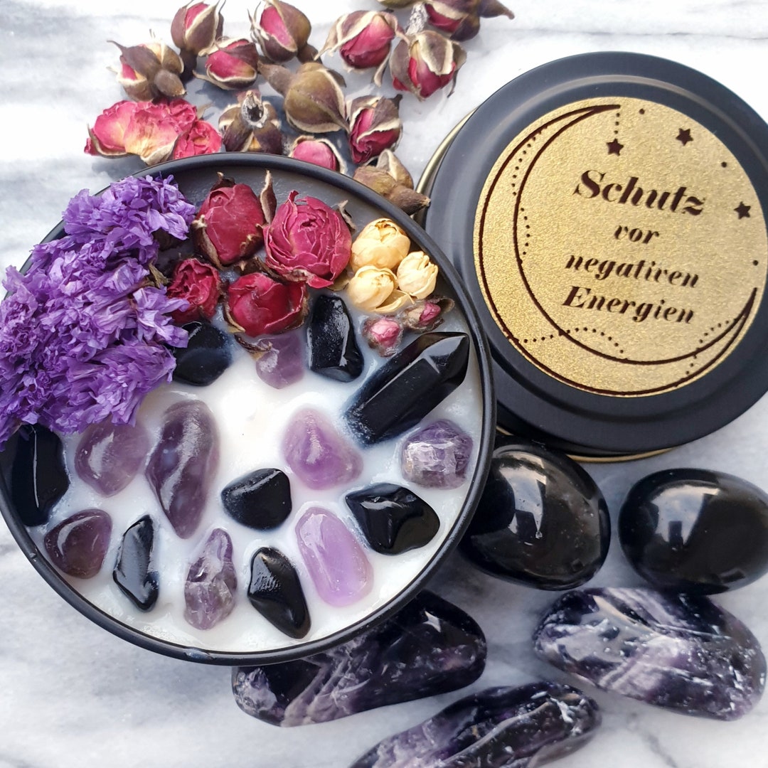 PROTECTION From NEGATIVE TOXIC Energies Candle With Necklace and Energy ...