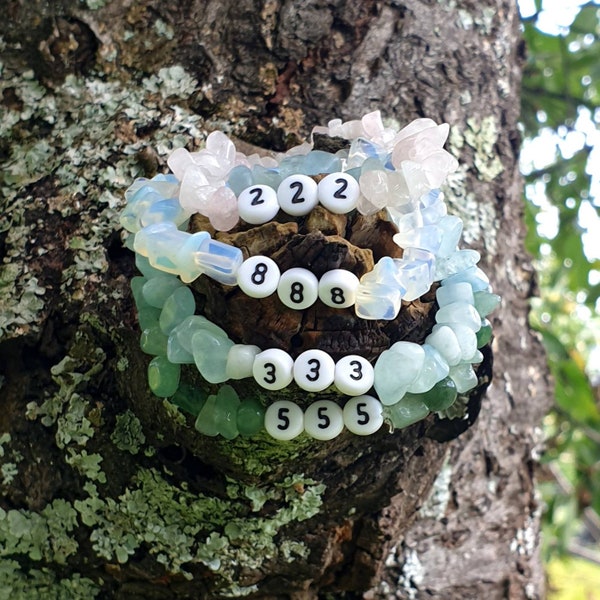 Angel Number Bracelet - Etsy