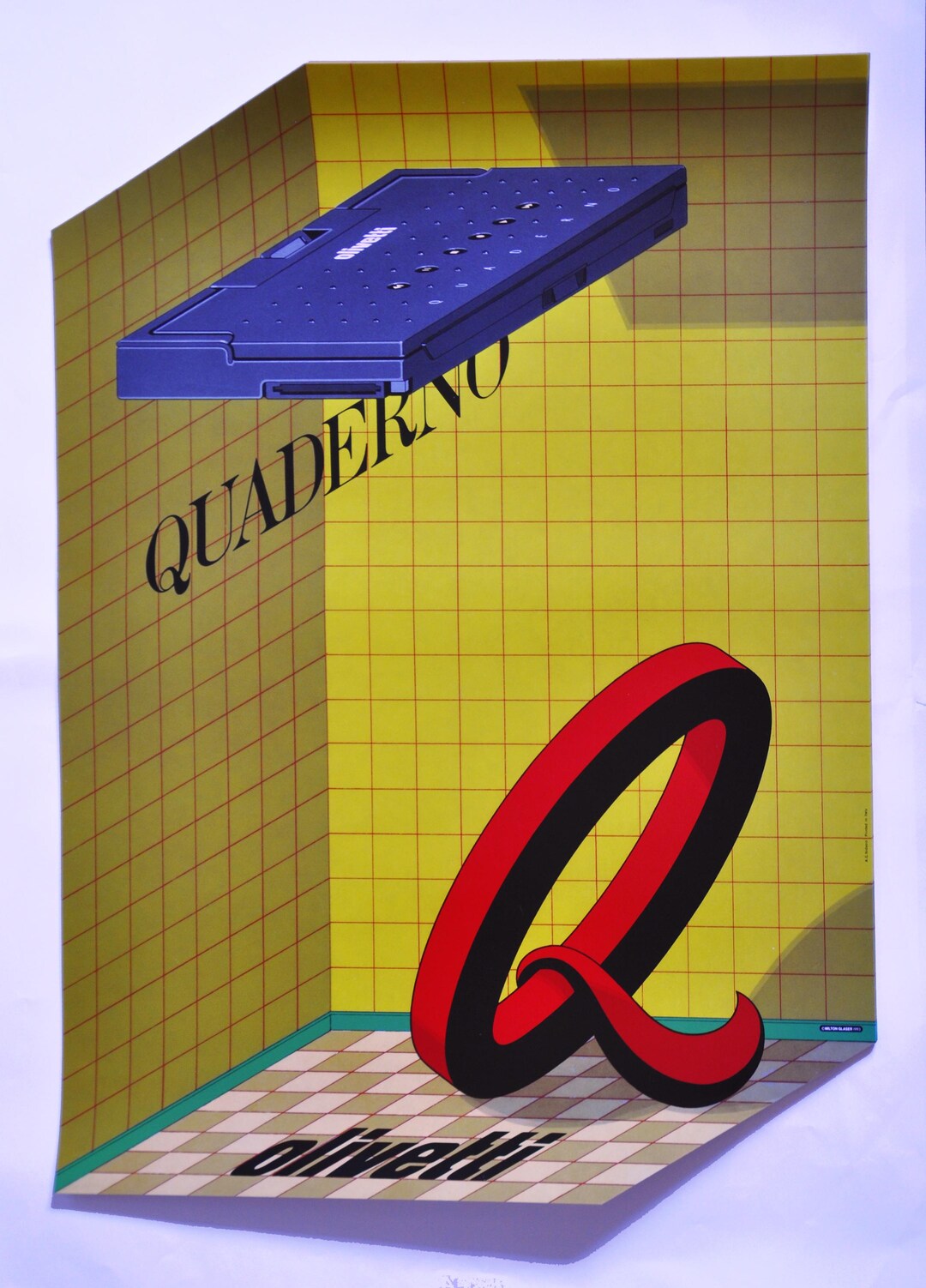Milton Glaser, Original Poster, Industrial Design Olivetti Notebook ...