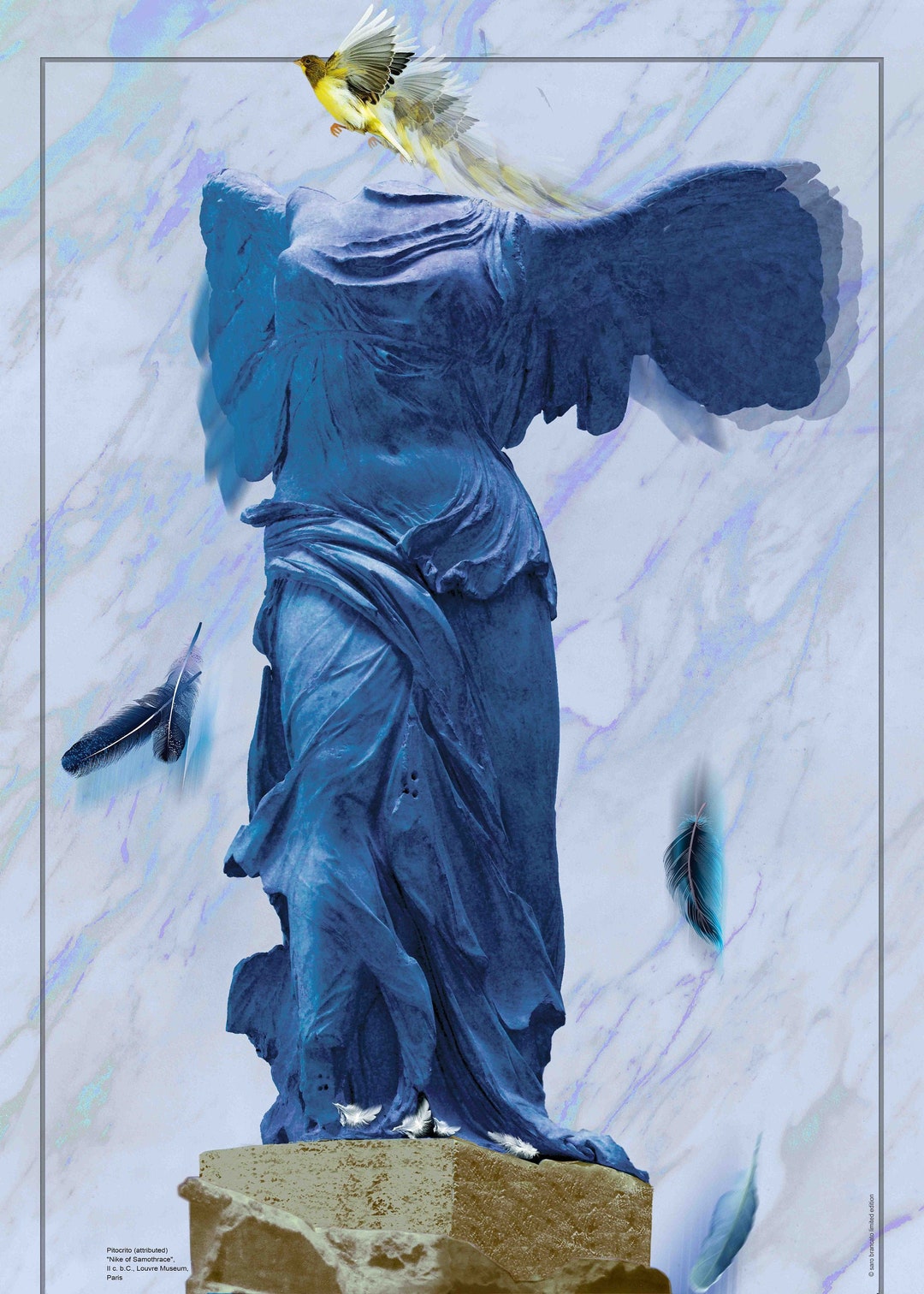 Art Work by Saro Brancato "nike is Alive", Handisign, Nike of ...