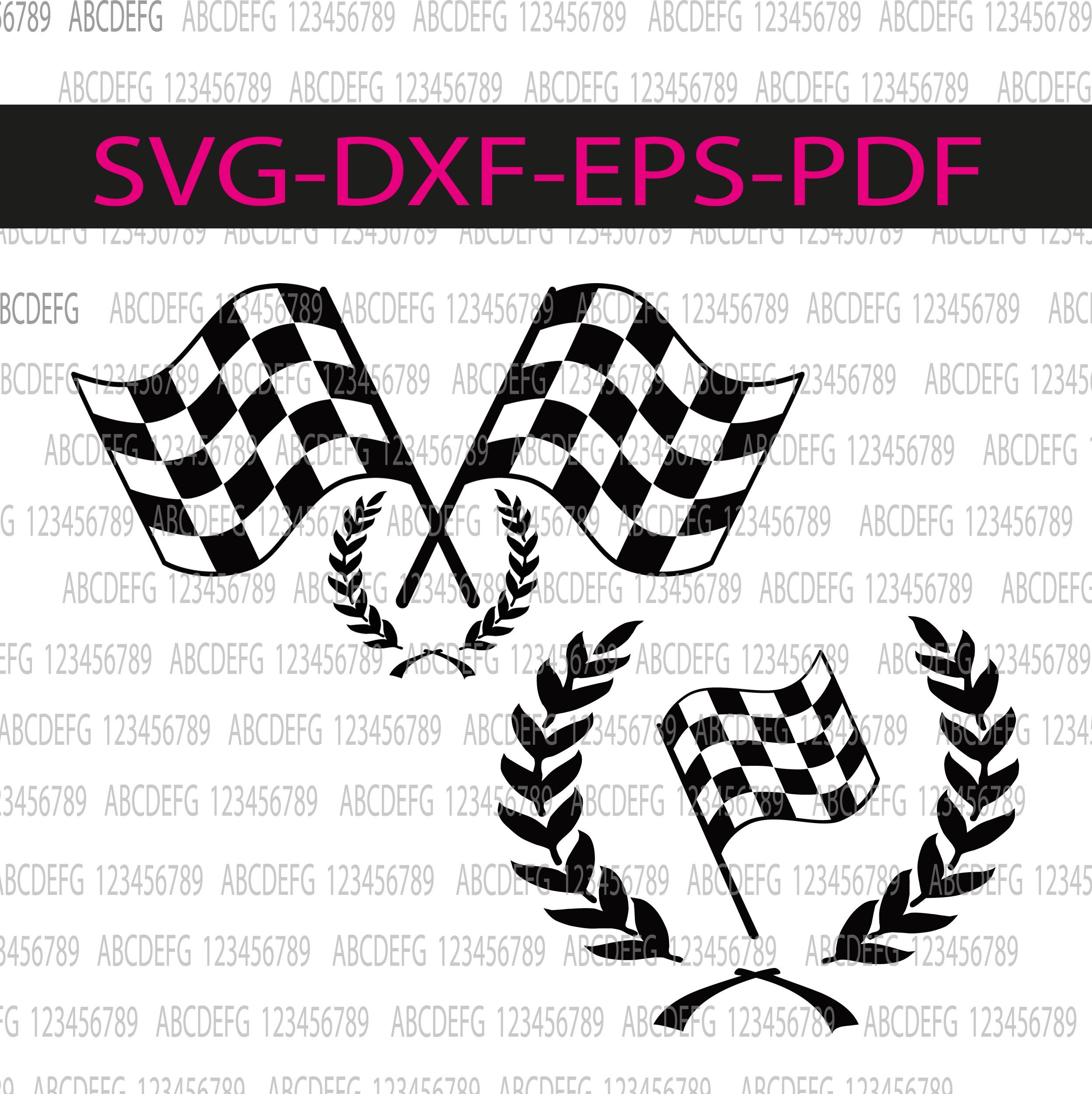 Checkered Flag Svg, Dxf, Champion Flag, Racing Flag Svg Dxf - Etsy