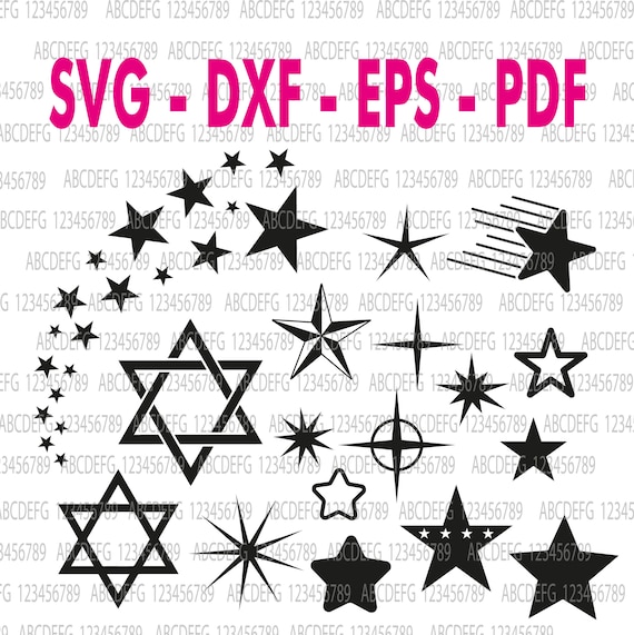 Star SVG Bundle Star Clipart Star Digital Download Svg | Etsy