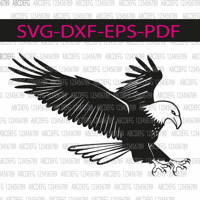 American Eagle - Dxf Svg - Mixed Media Graphics Digital Download - CNC ...