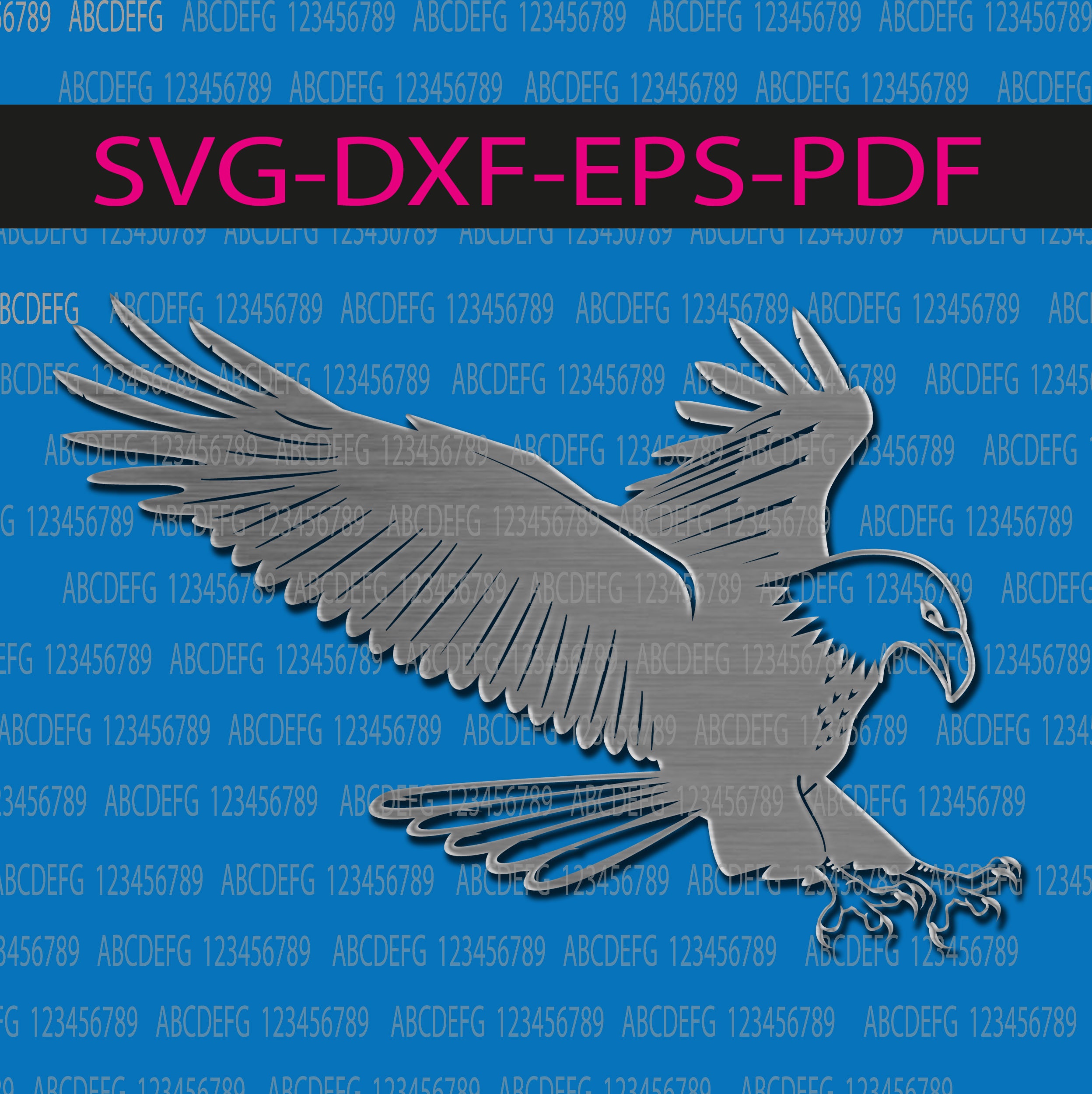 American Eagle - Dxf Svg - Mixed Media Graphics Digital Download - CNC ...