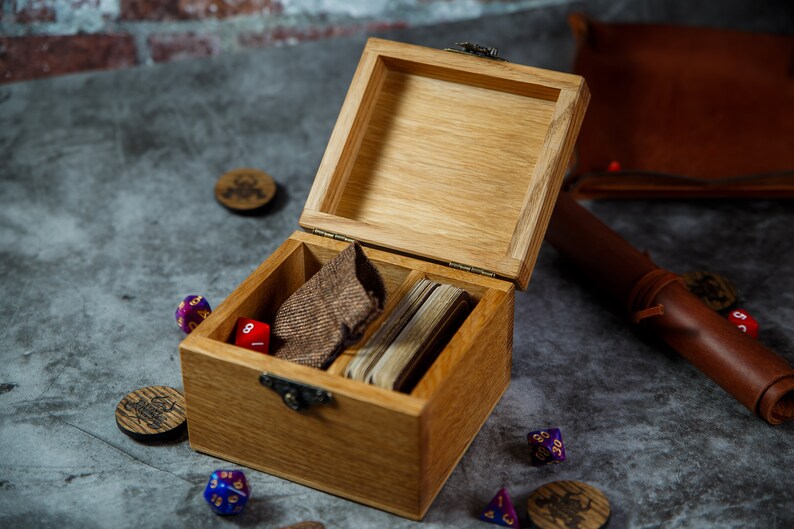 Personalized Dice Box Dice Holder Dragons Gift Wooden Dice - Etsy