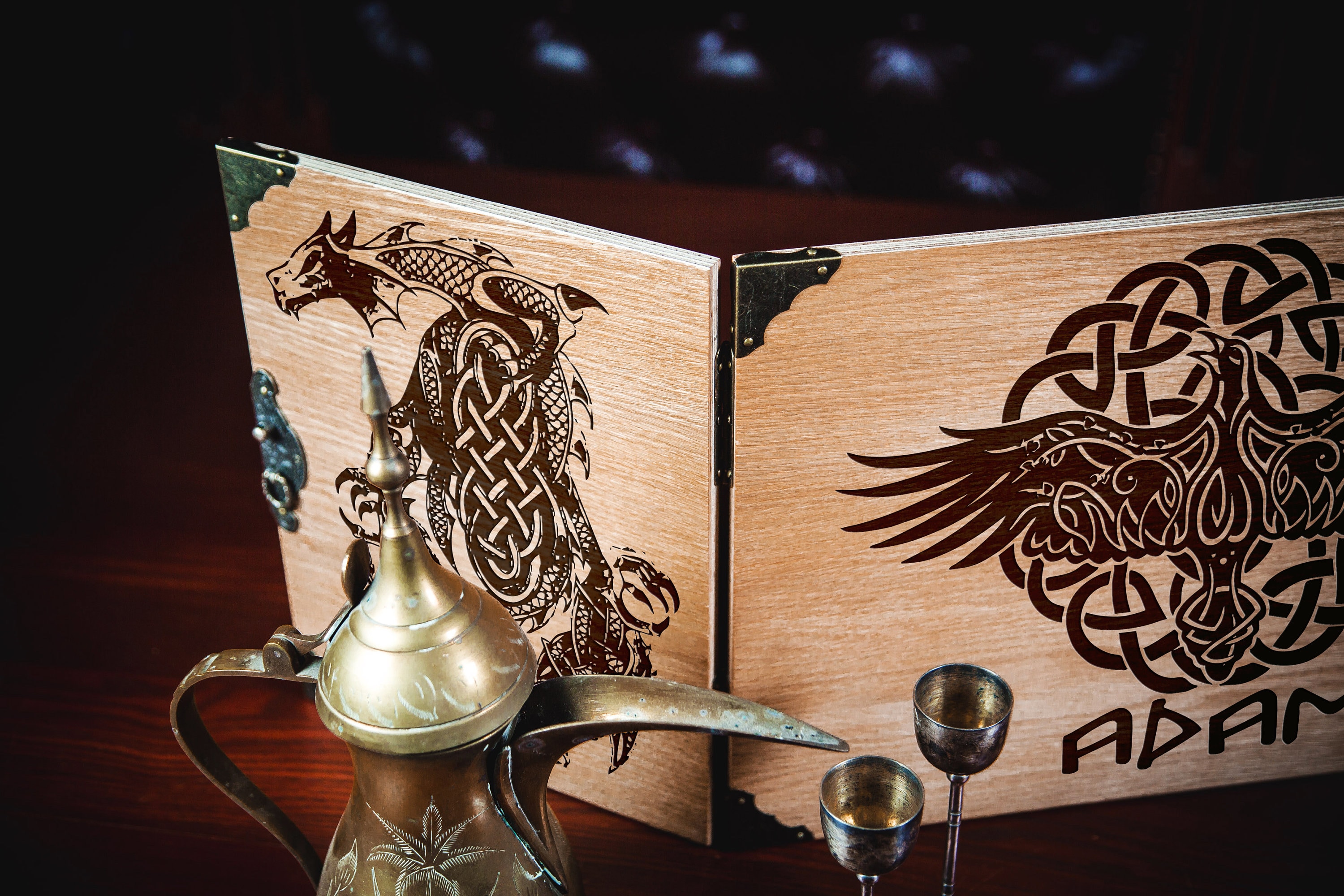 Viking Raven Game Master Screen Table Top Games Dice Games | Etsy