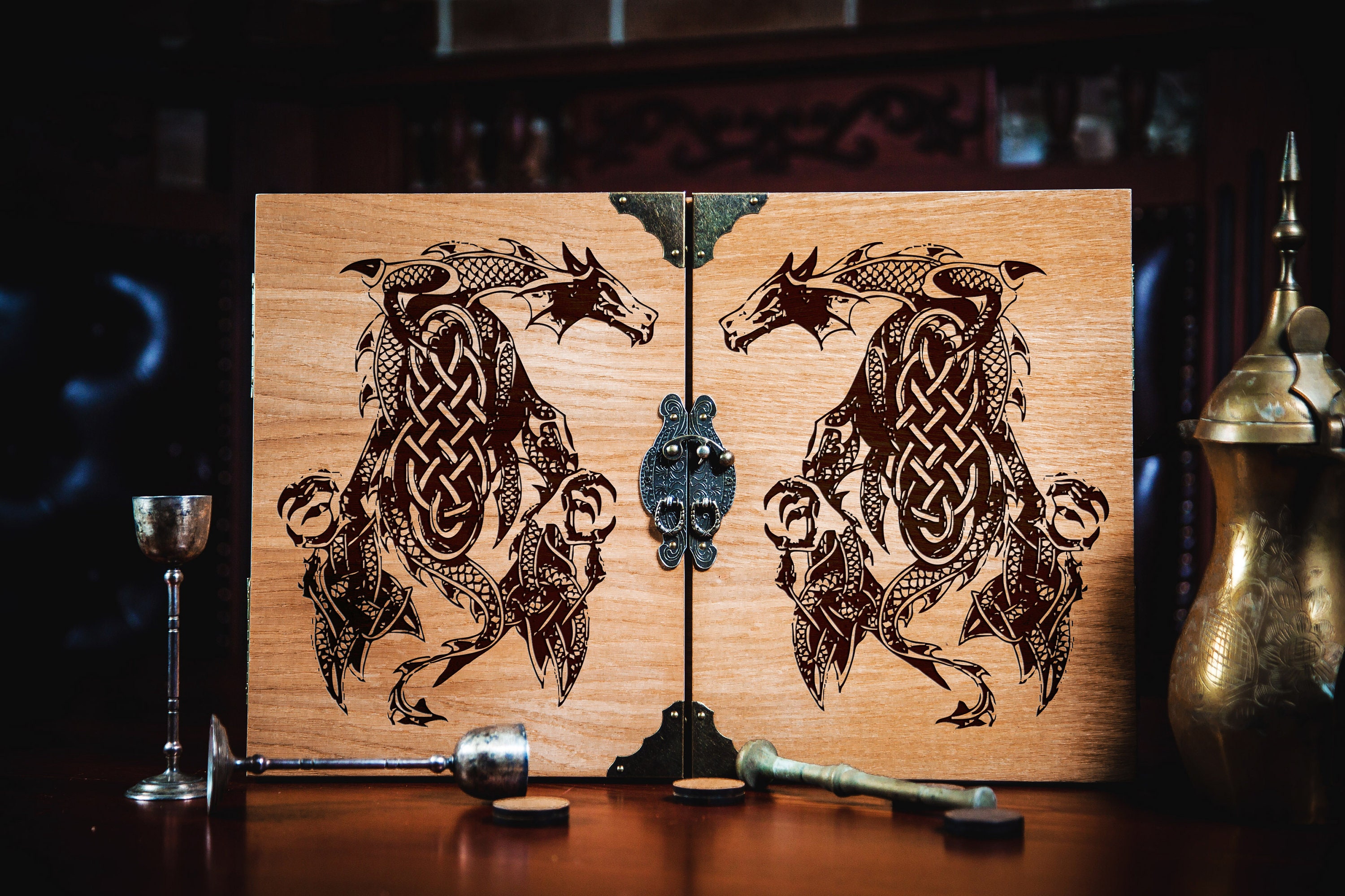 Viking Raven Game Master Screen Table Top Games Dice Games | Etsy