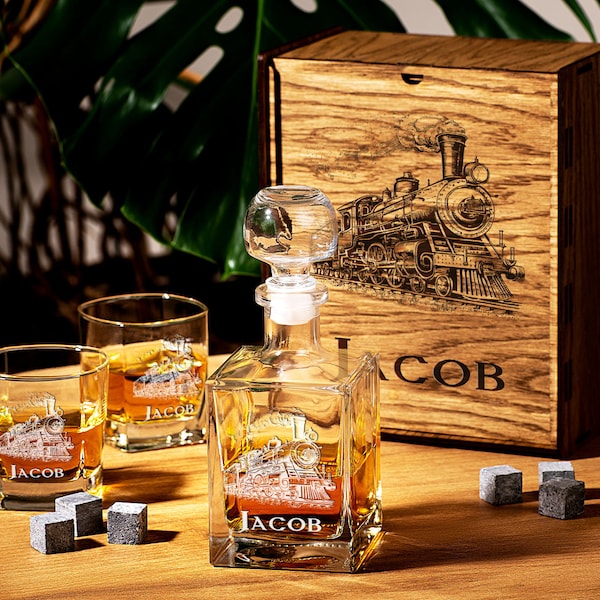 Train Whiskey Decanter - Etsy