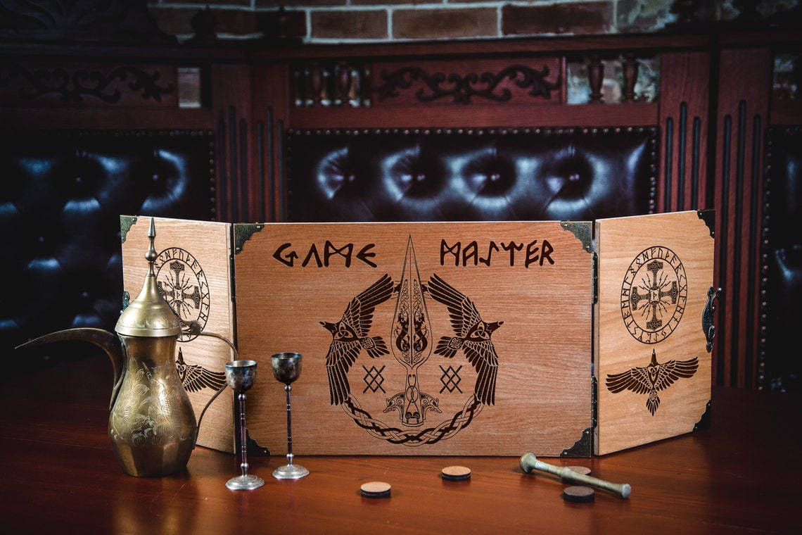 Viking Gift Game Master Screen Table Top Games Dice Games | Etsy