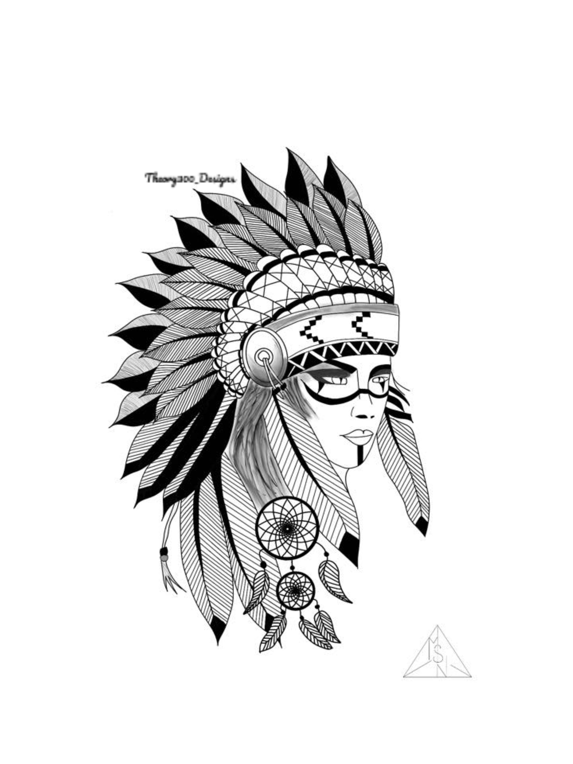 Native American Female Chief | Etsy