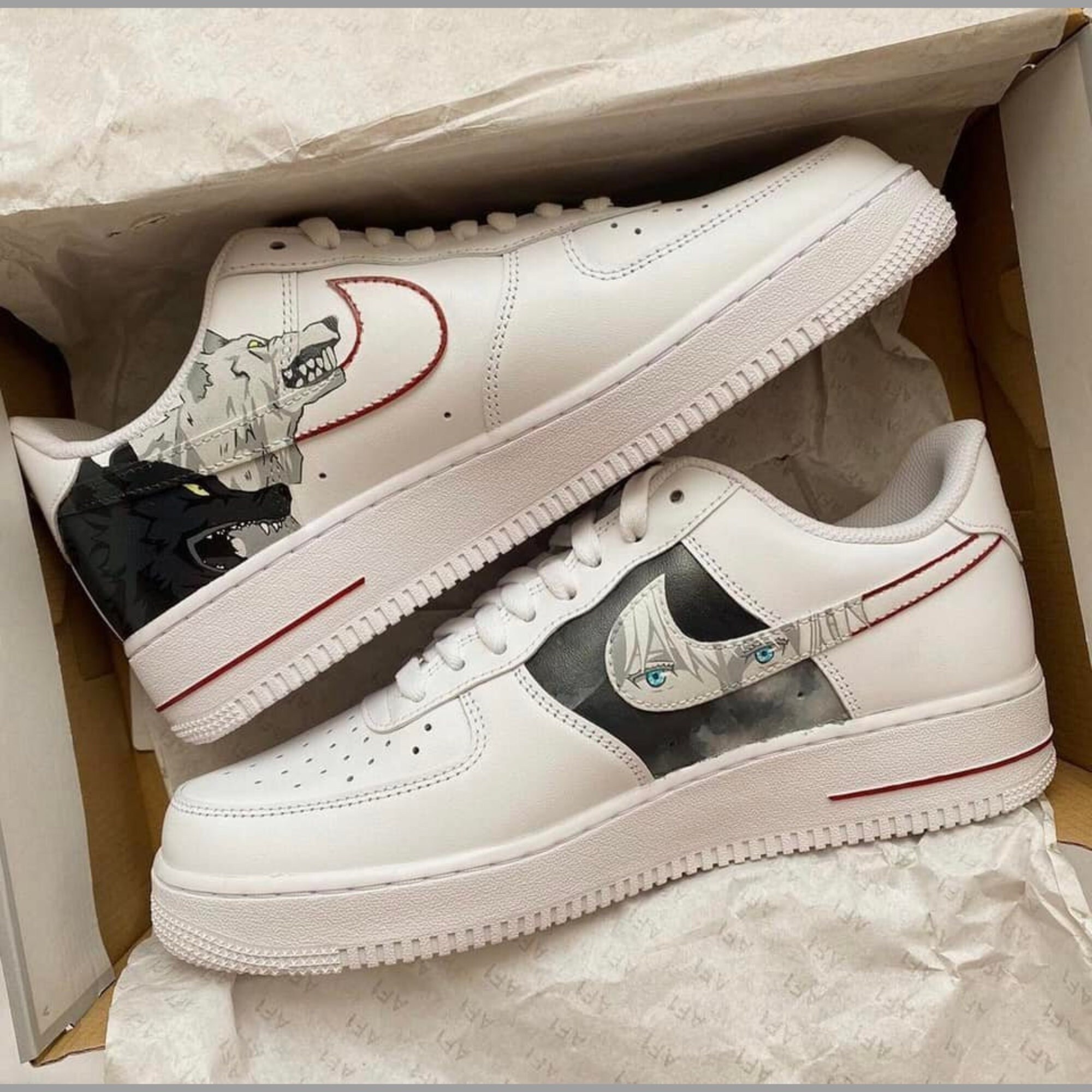 Jujutsu Kaisen Megumi X Gojo Air Force 1 Custombuy Now: - Etsy UK