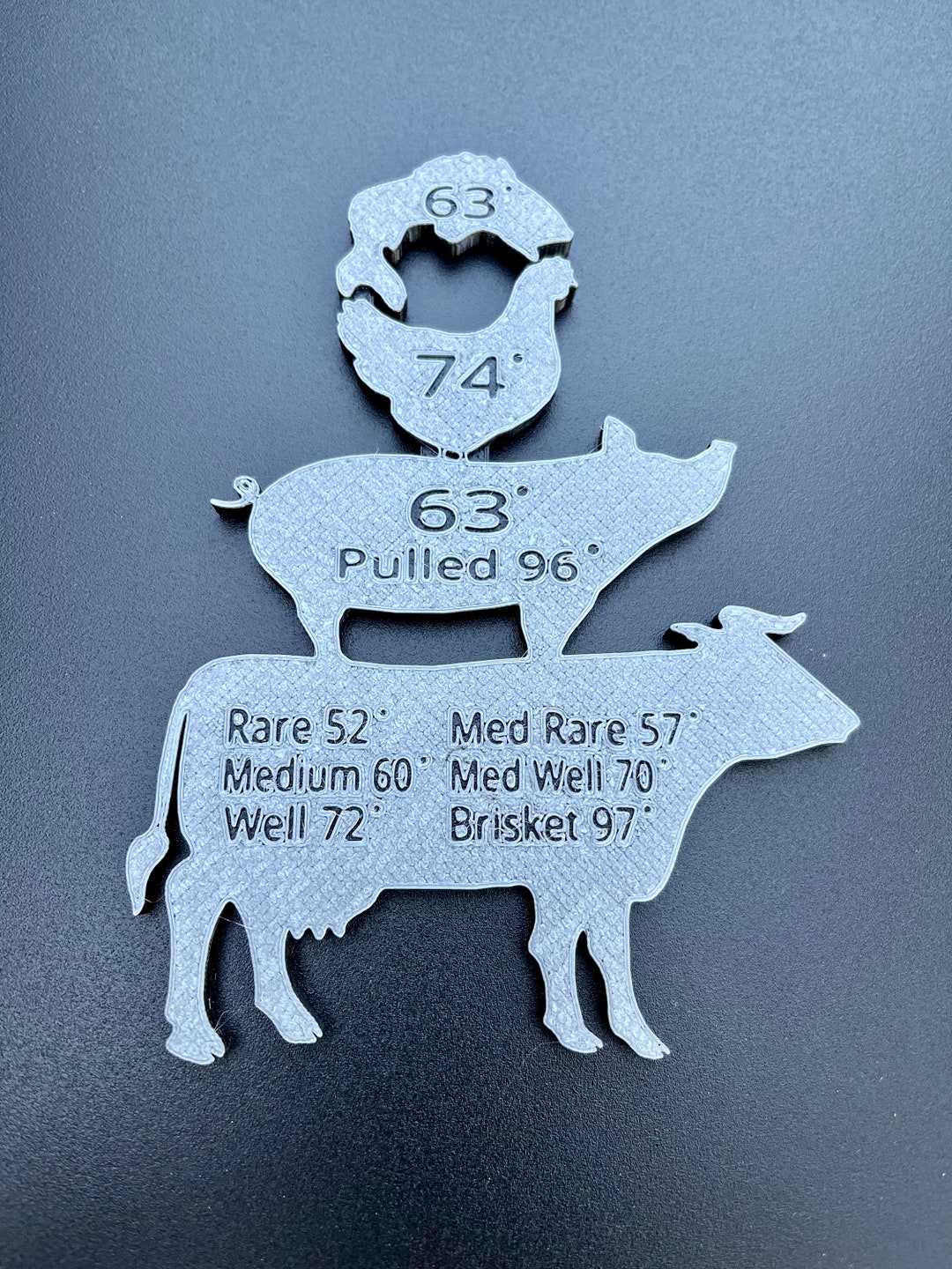 Celsius Stacked Animal BBQ Magnet for Him Barbecue Sign Man Cave for ...