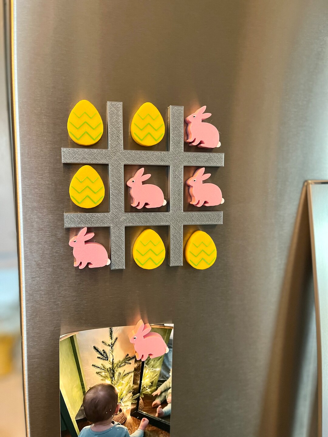 Easter Magnetic Tic Tac Toe Set, Easter, Bunny, Eggs, Fridge, Games ...