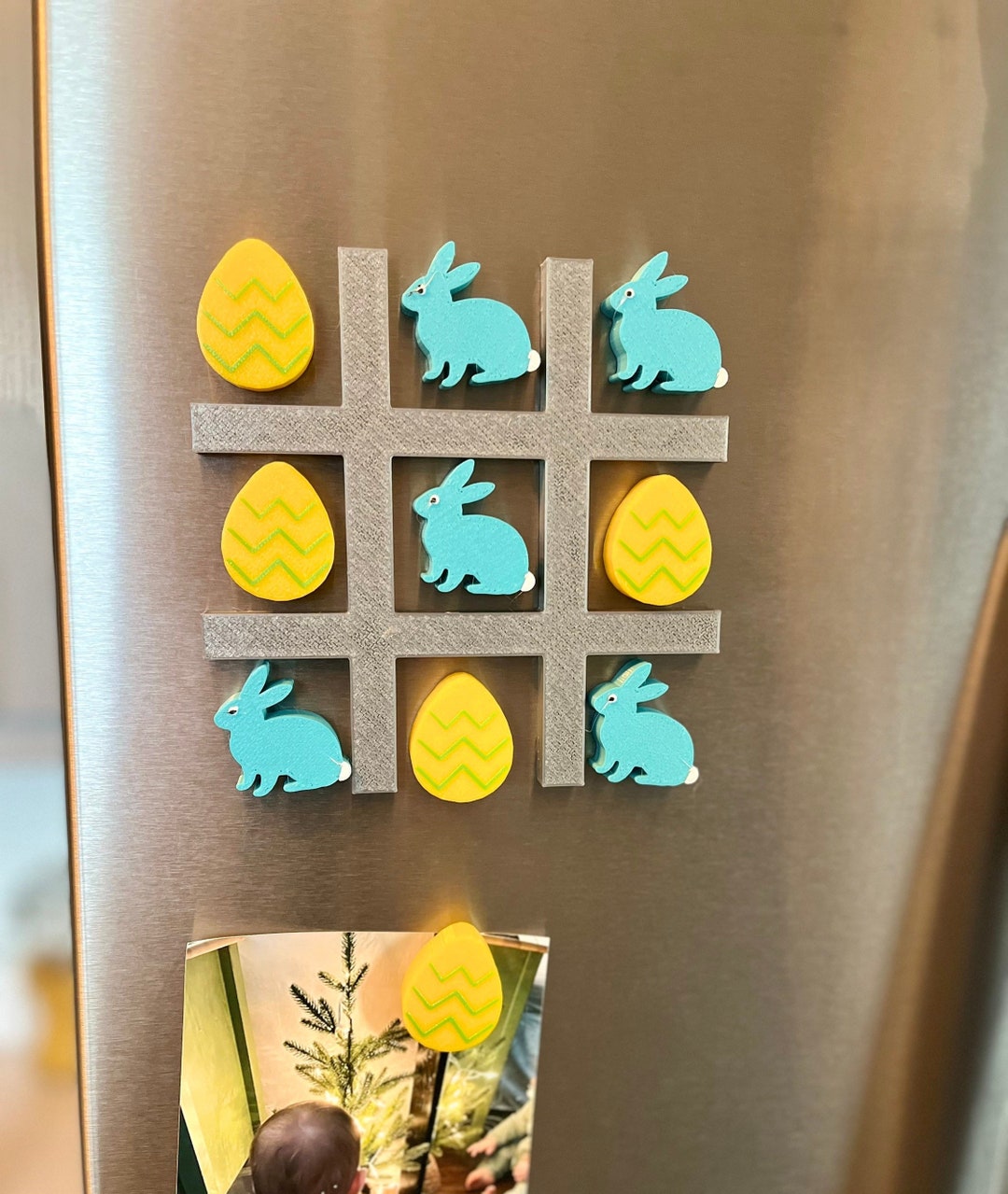 Easter Magnetic Tic Tac Toe Set, Easter, Bunny, Eggs, Fridge, Games ...