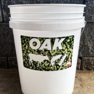 Pellet Smoker Bucket Labels Gift for Husband Garage Organizing Pellet ...