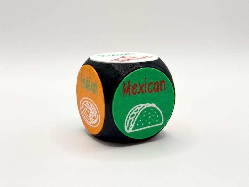 What to Eat GIANT DICE Food Decision Making for Takeaway Eat Out Dinner ...