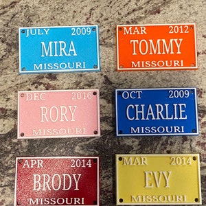 Personalized Bike License Plates Custom Fun Kids Craft for Boys Girls ...