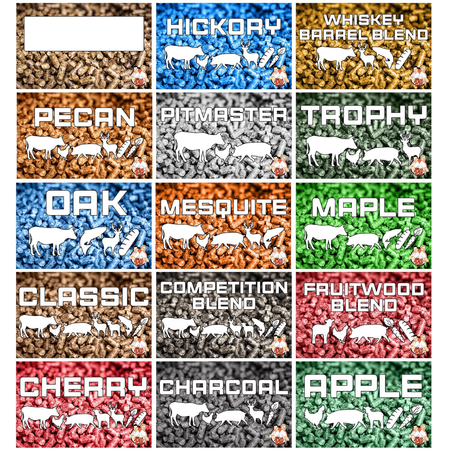 Pit Boss Compatible Pellet Label Weather Proof Stickers Man Cave Decor ...