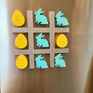 Easter Magnetic Tic Tac Toe Set, Easter, Bunny, Eggs, Fridge, Games ...