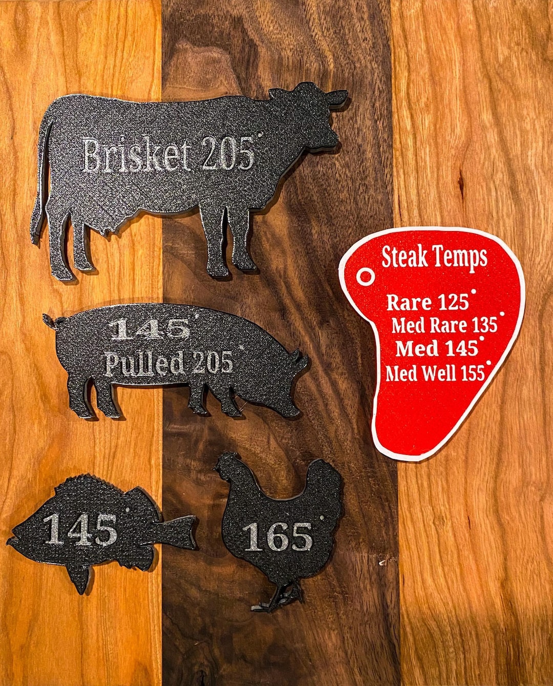 Temperature Cooking Magnets With Steak Temperature BBQ for Him Man Cave ...