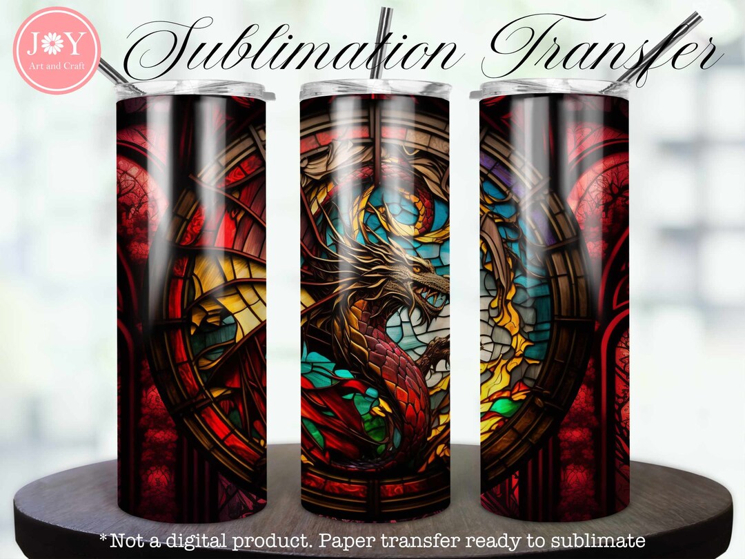 Dragon Heat Transfer Sublimation Design, Sublimation Paper Transfer ...