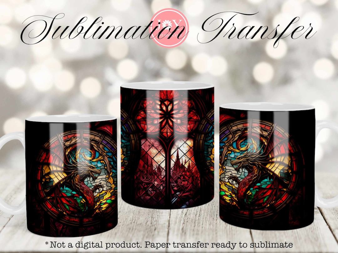 Dragon Heat Transfer Sublimation Design, Sublimation Paper Transfer ...