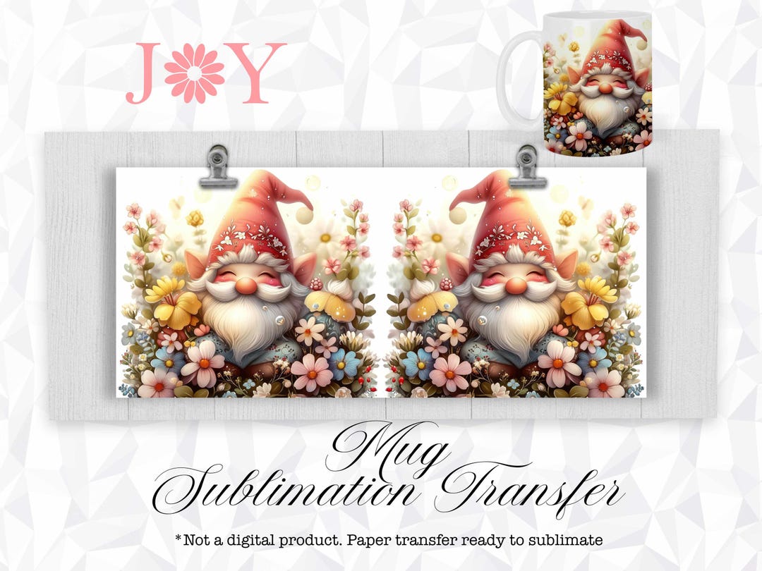 Spring Sublimation Transfer Wrap for Mugs, Sublimation Paper Ready to ...