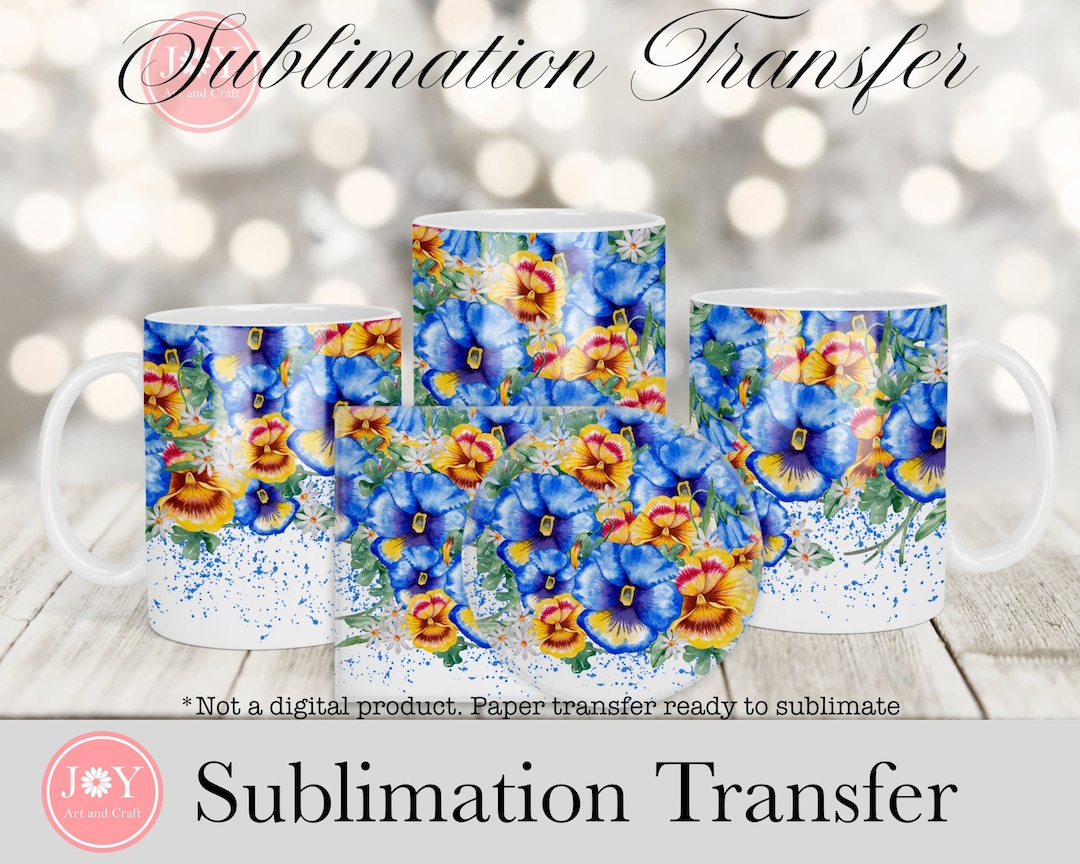 Sublimation Transfer for Mugs Violets Sublimation Printed - Etsy