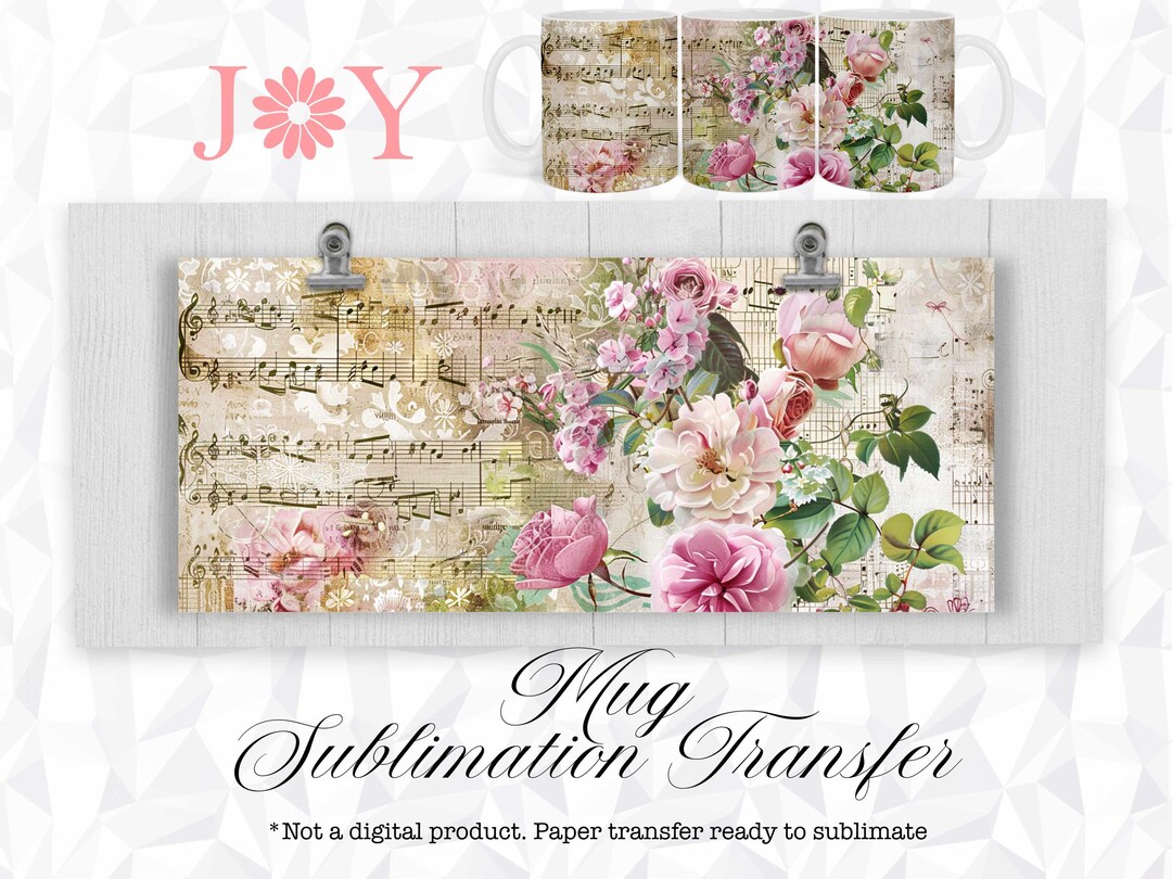 Sublimation Transfer Ready to Press for Mugs - 11oz, 12oz and 15oz Size ...