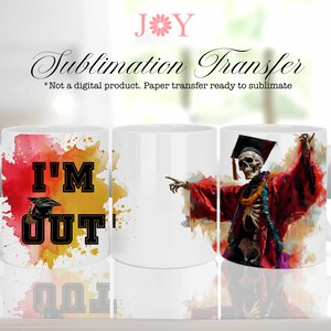 Sublimation Transfer for Mugs, Graduation Printed Sheet Ready to Press ...