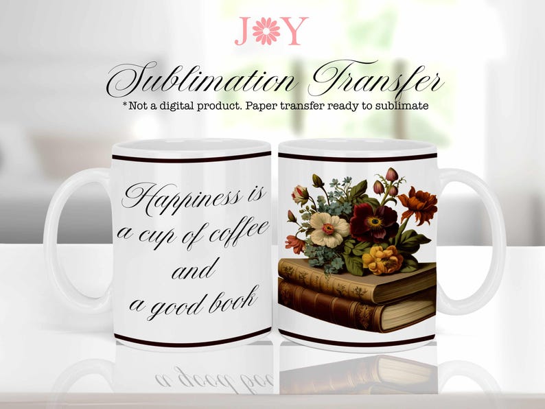 Books Sublimation Transfer for Mugs, Sublimation Printed Paper Ready to ...