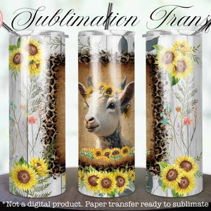 Sublimation Transfer, 20 Oz Skinny Tumbler, Baby Goat Sublimation Print ...