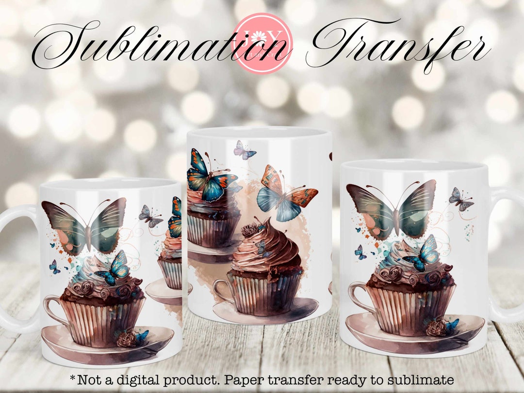 Sublimation Transfer for Mugs, Cupcakes Printed Sheet Ready to Press ...