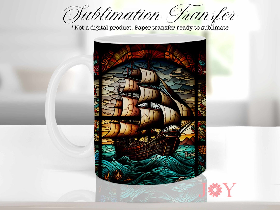 Pirate Ship Heat Transfer Sublimation Design, Sublimation Paper ...
