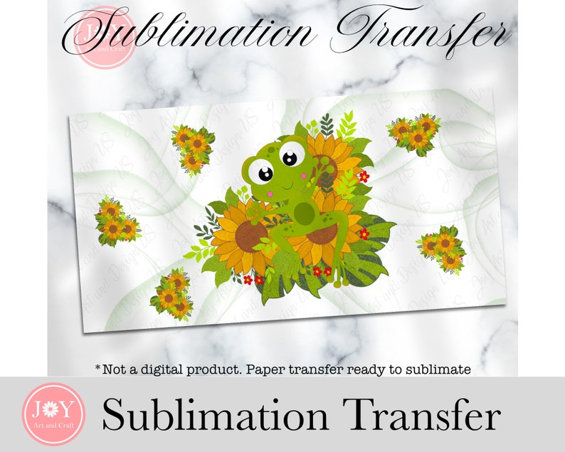 Cute Frog Sublimation Transfer 12 Oz Sippy Cup Sublimation - Etsy