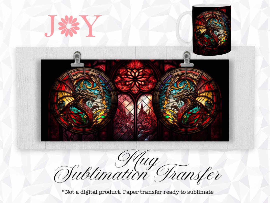 Dragon Heat Transfer Sublimation Design, Sublimation Paper Transfer ...