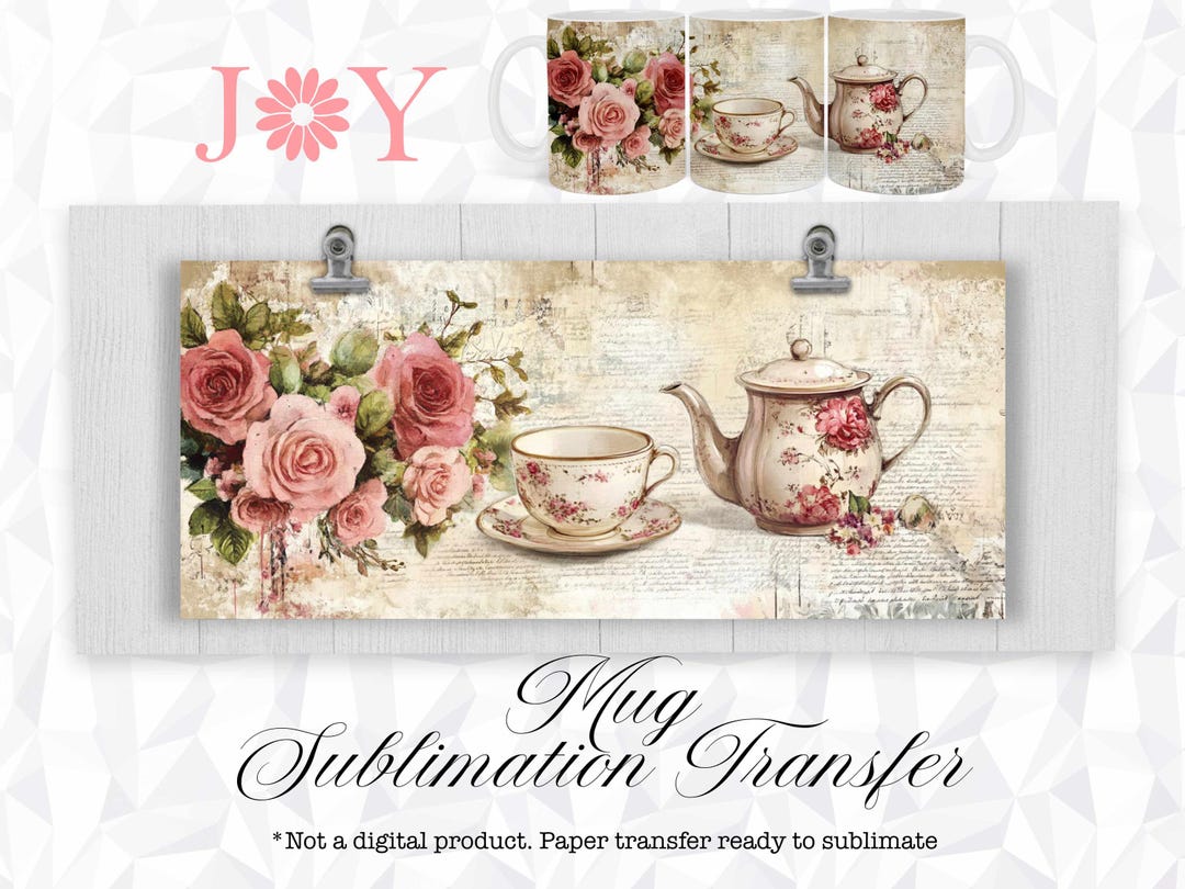 Sublimation Transfer Ready to Press for Mugs - 11oz, 12oz and 15oz Size ...