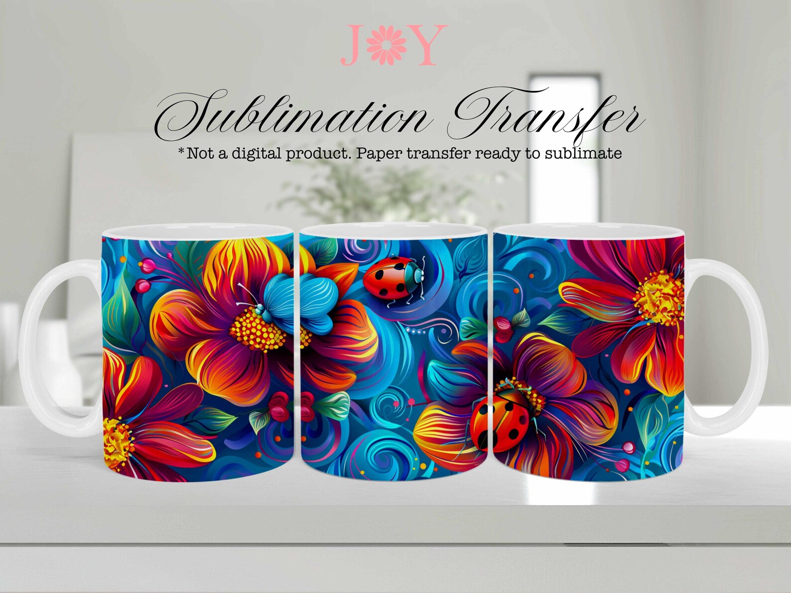 Mug Sublimation Transfer Ready to Press - Printed Sheet Wrap for 11oz ...