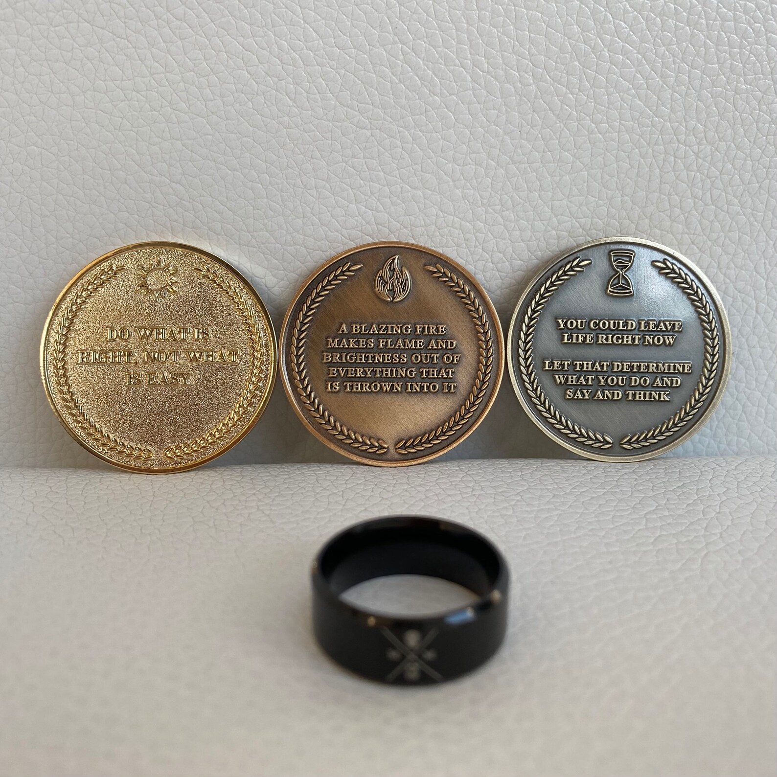 Stoic Medallion and Stoic Ring Collection Memento Mori Amor | Etsy